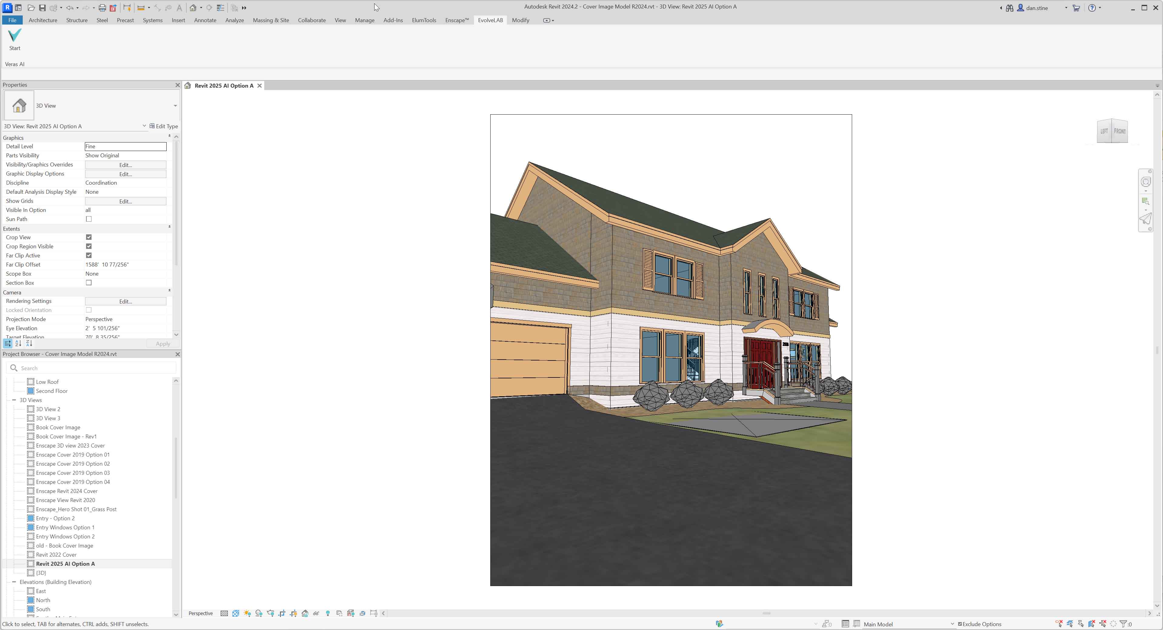 AI-Enhanced Architectural Visualization Workflow Using Enscape and Veras