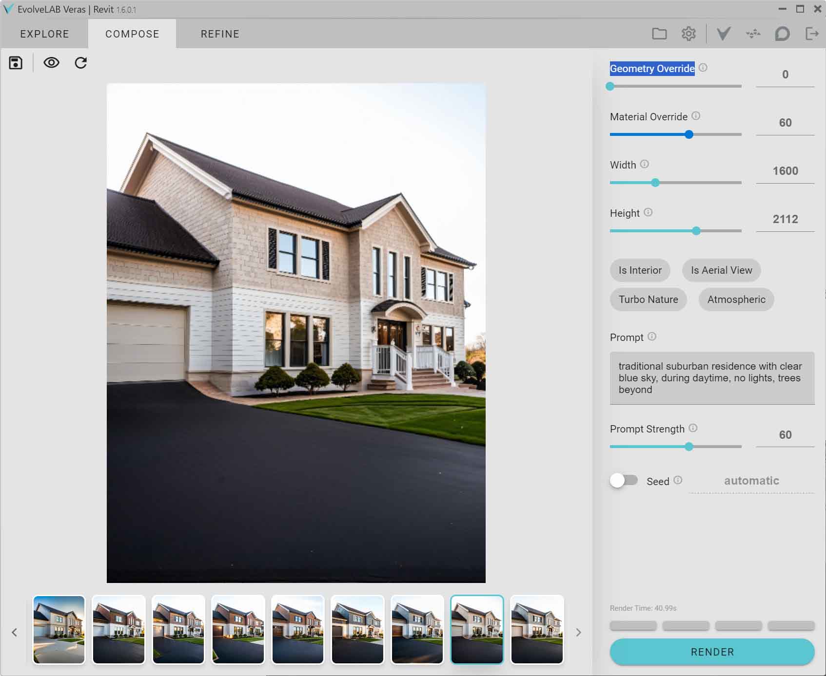 AI-Enhanced Architectural Visualization Workflow Using Enscape and Veras