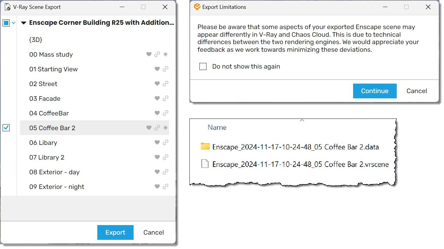 Enscape Export and File Format Options