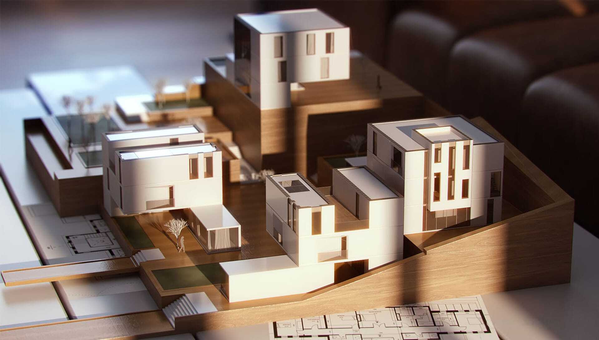 Architectural model vs architectural rendering: Visualizing design