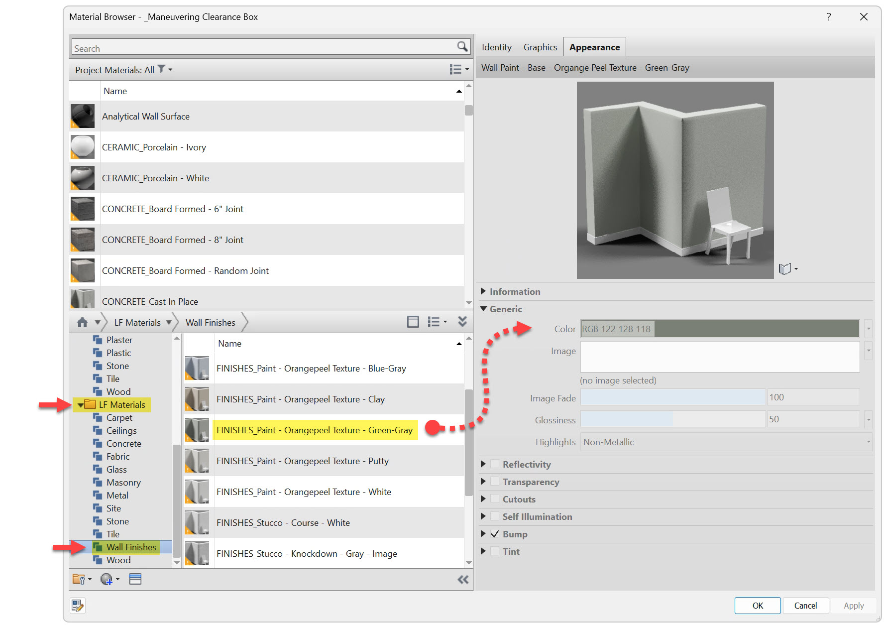 Managing Custom Materials for Enscape