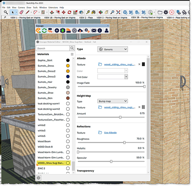 Managing Custom Materials for Enscape