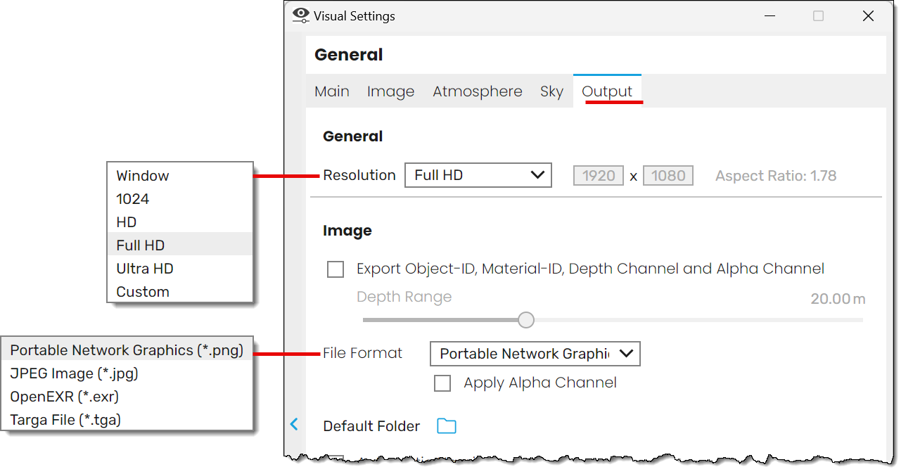 Enscape Export and File Format Options