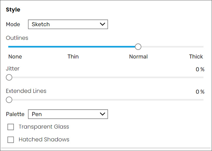 Illustrate Design Ideas with Artistic Visual Modes
